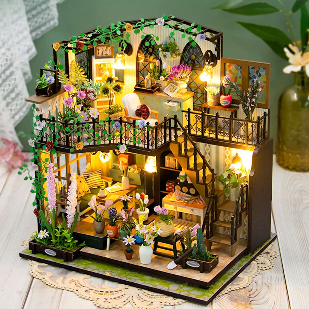 Flower House DIY Miniature House Kit – Fifijoy Flower House DIY Miniature House Kit – Fifijoy