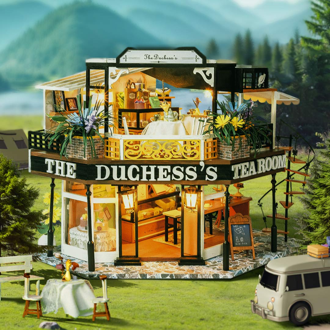 The Duchess's Tea Room DIY Miniature Dollhouse Kit – Fifijoy