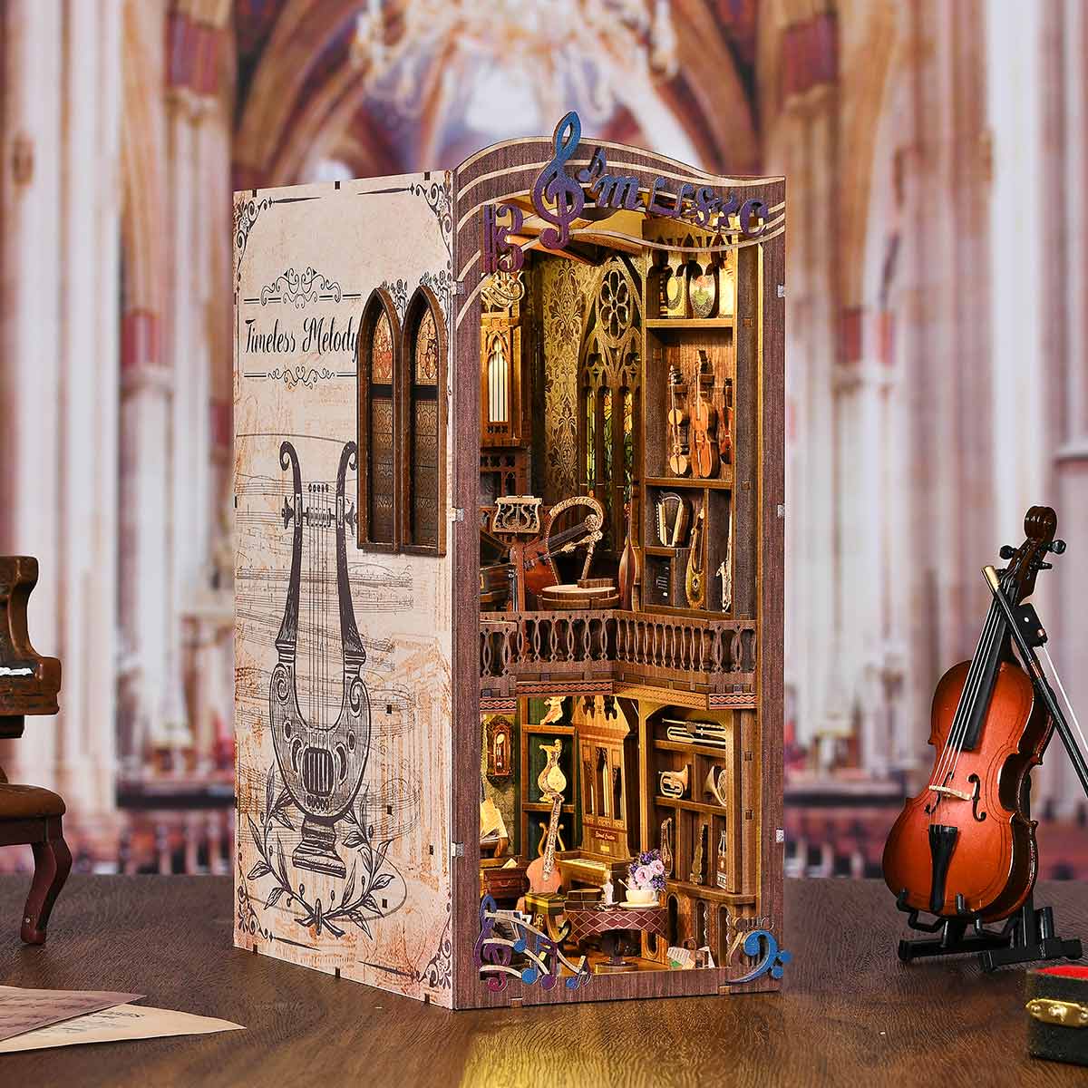 Timeless Melody DIY Wooden Book Nook Shelf Insert – Fifijoy