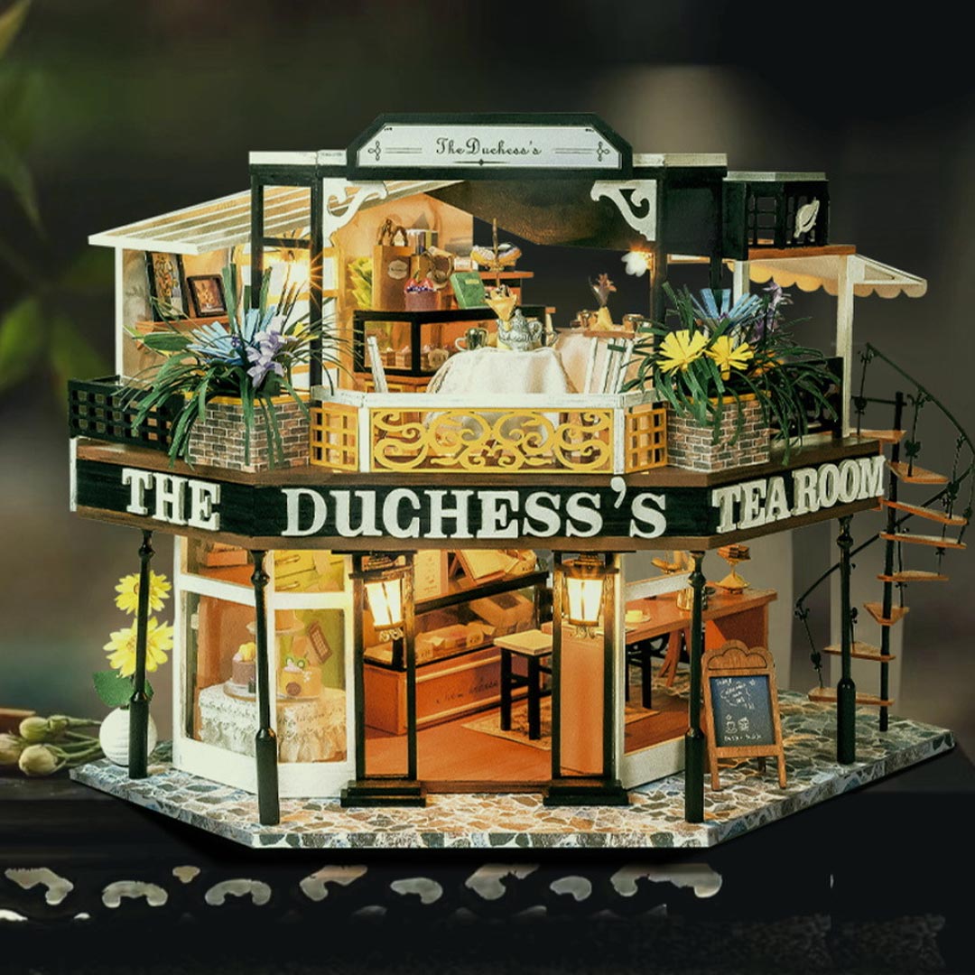 The Duchess's Tea Room DIY Miniature Dollhouse Kit – Fifijoy