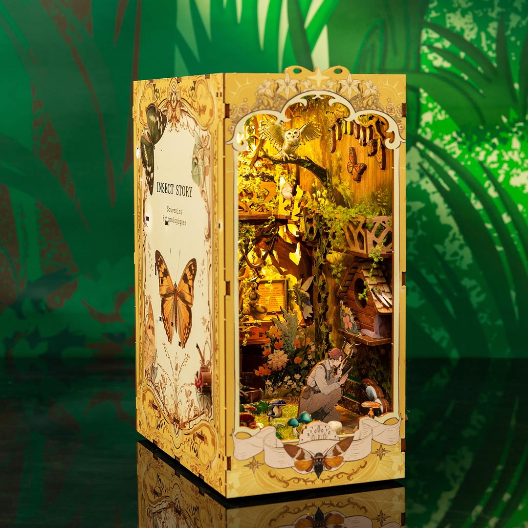 Insect Story DIY Book Nook Bookshelf Insert – Fifijoy