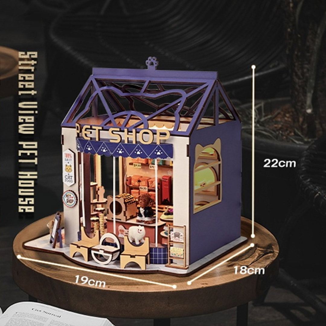 Pet Shop DIY Miniature Dollhouse Kit – Fifijoy