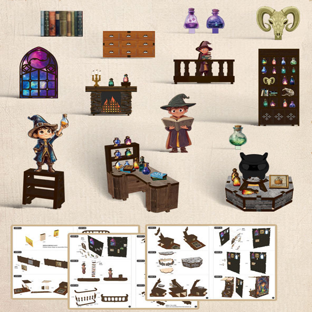 The Magic Study DIY Book Nook Kit – Fifijoy