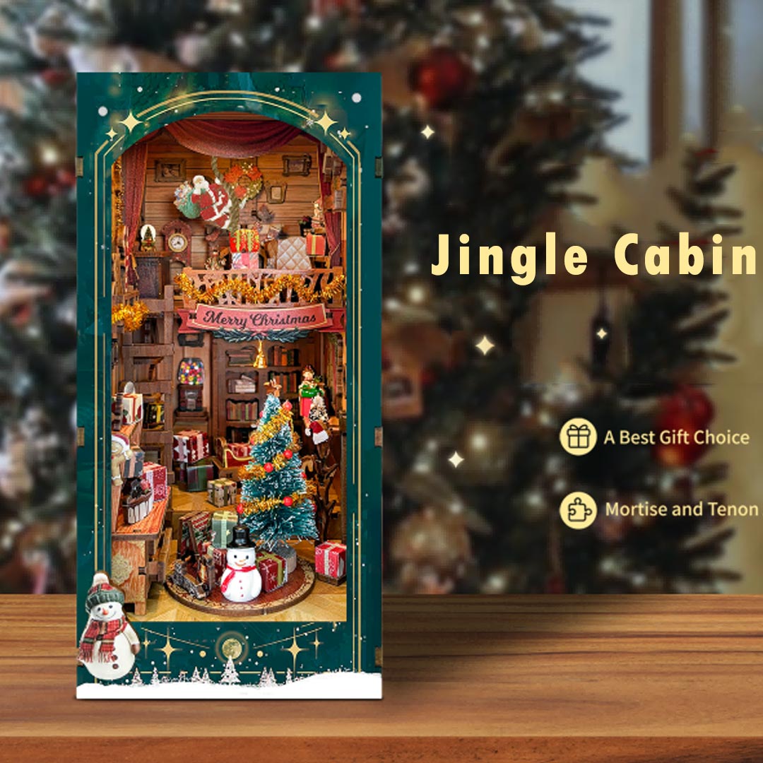 Jingle Cabin DIY Book Nook Bookshelf Insert – Fifijoy