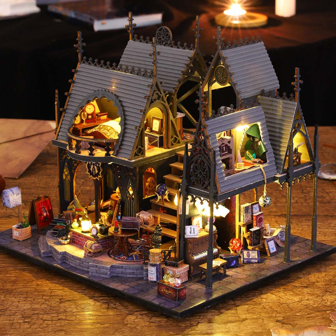 Luna Magic House DIY Wooden Dollhouse Kit – Fifijoy