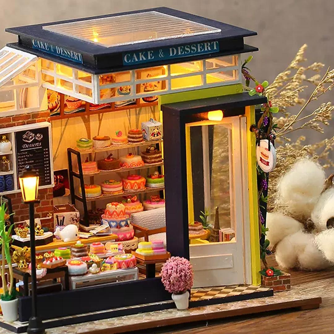 Bakery Art House DIY Wooden Miniature Dollhouse – Fifijoy