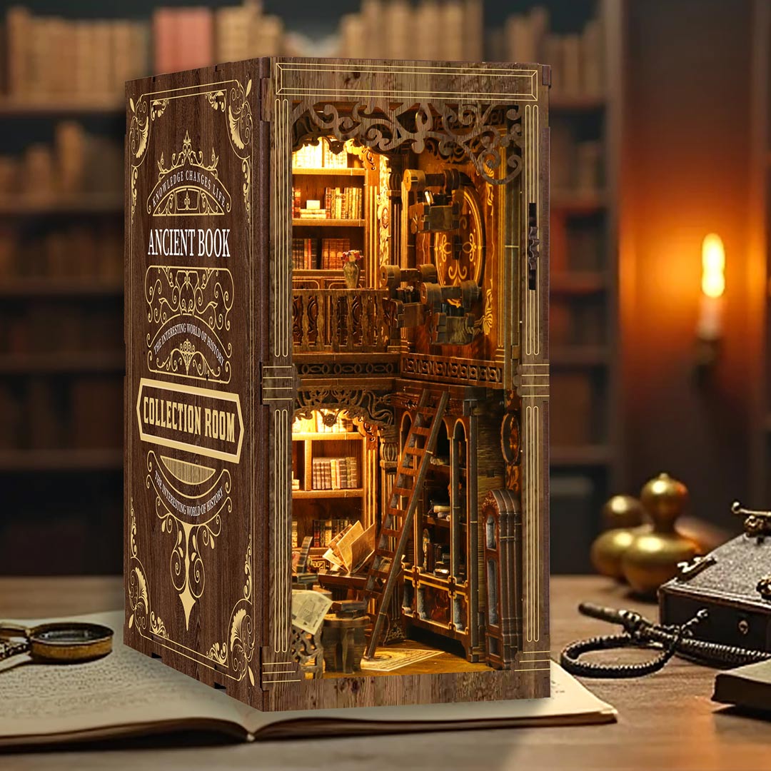 Ancient Book Collection Room 3D Wooden Puzzle Book Nook – Fifijoy