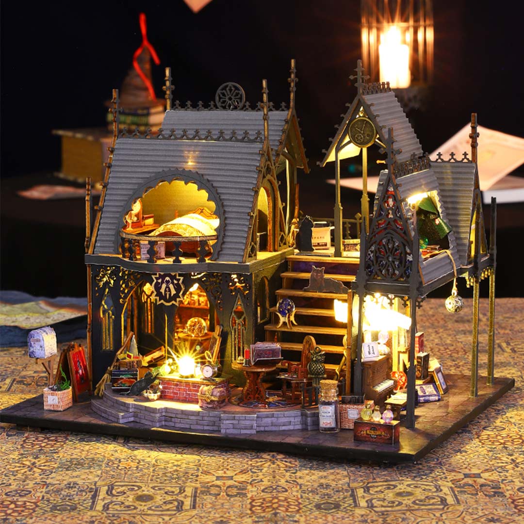 Luna Magic House DIY Wooden Dollhouse Kit – Fifijoy