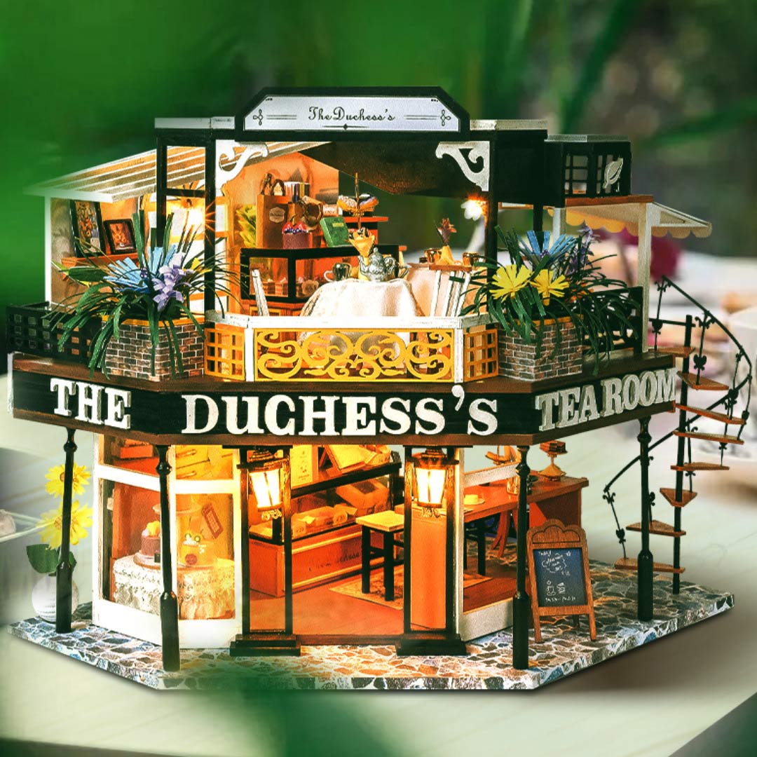 The Duchess's Tea Room DIY Miniature Dollhouse Kit – Fifijoy