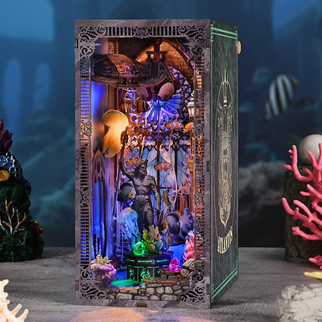 Atlantis DIY Wooden Book Nook Shelf Insert – Fifijoy