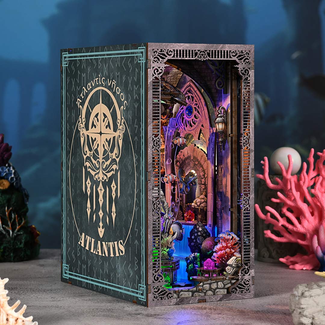 Atlantis DIY Wooden Book Nook Shelf Insert – Fifijoy