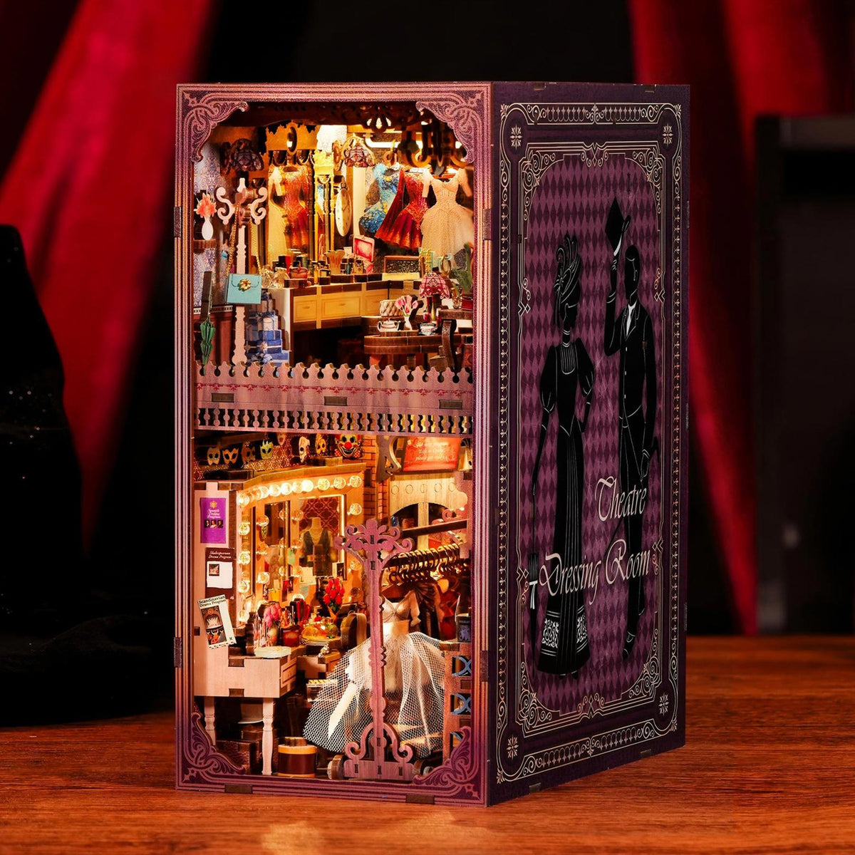 Theatre Dressing Room DIY Wooden Book Nook Shelf Insert – Fifijoy