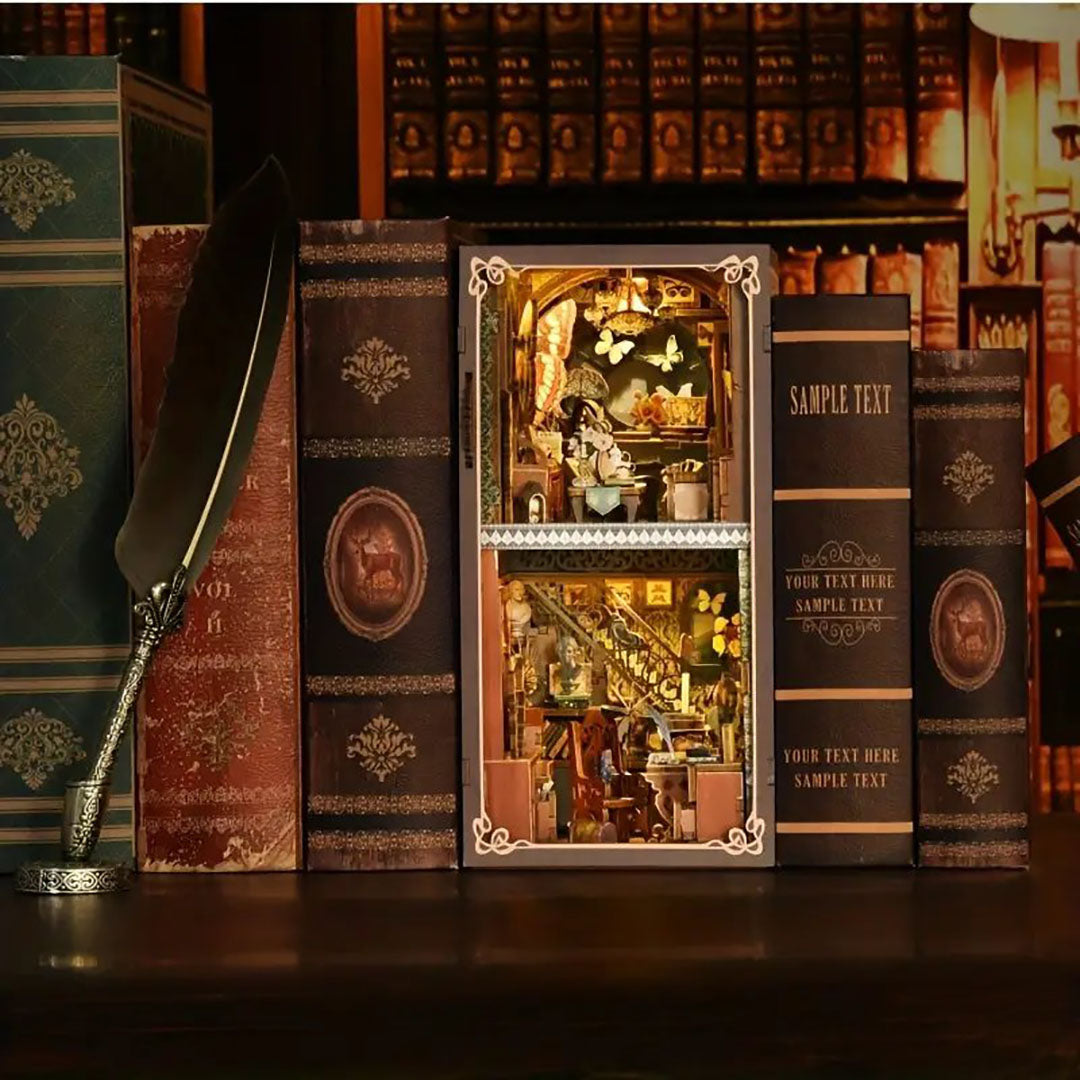 Butterfly Collection Room DIY Wooden Book Nook Shelf Insert – Fifijoy