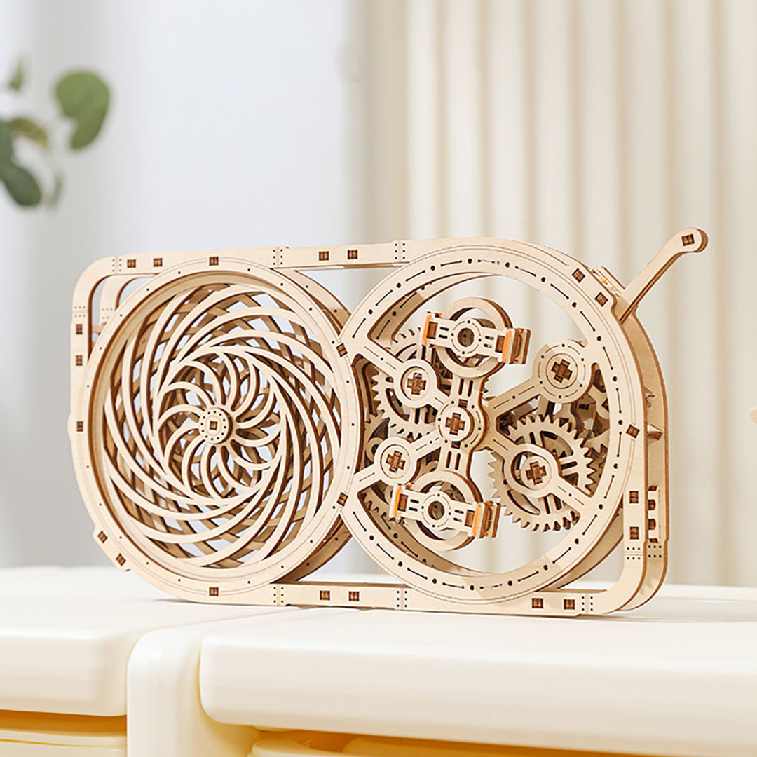 Mechanical Kinetic Art 3D Wooden Puzzle Kit – Fifijoy