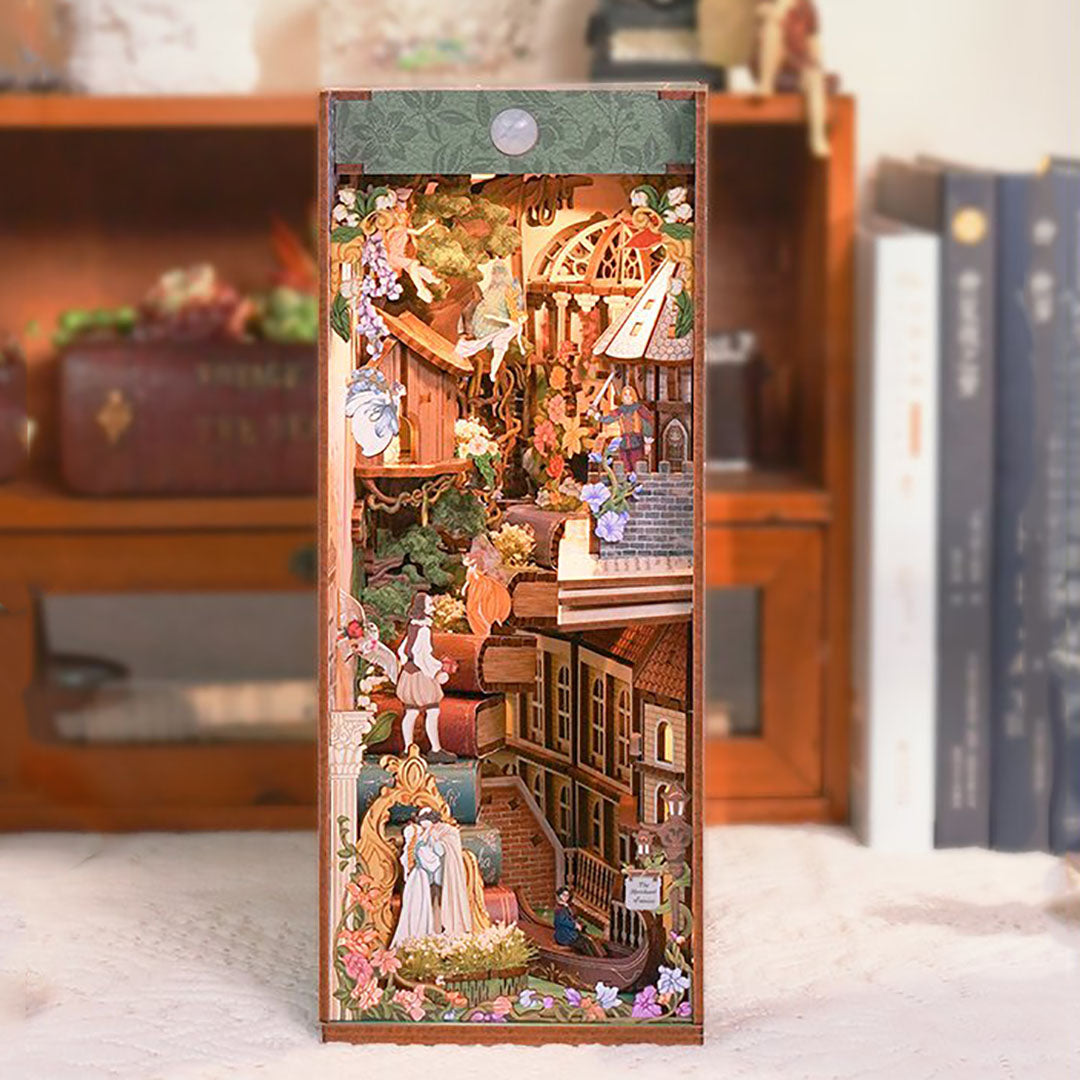 Shakespeare’s Verse DIY Wooden Book Nook Shelf Insert – Fifijoy