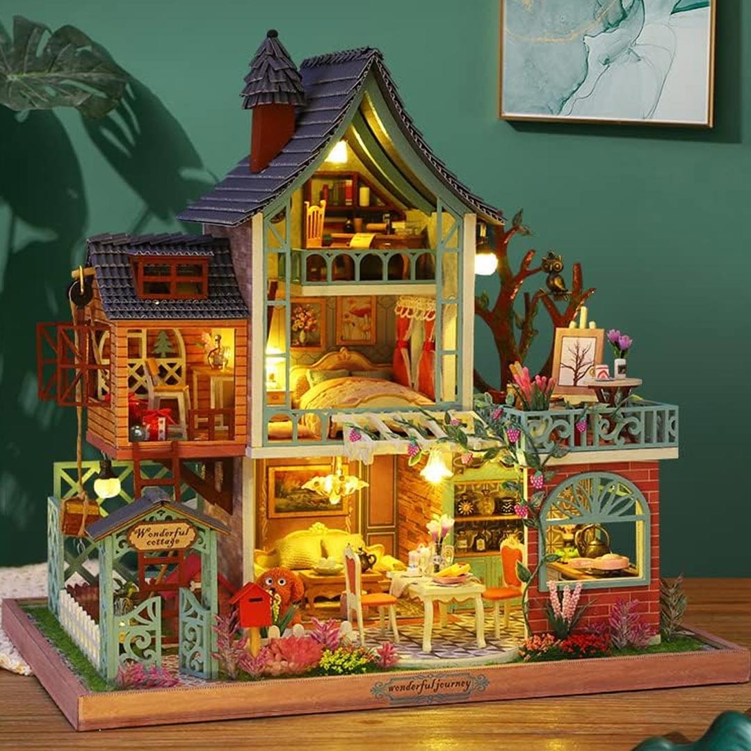 Jungle Resort DIY Wooden Miniature House Kit – Fifijoy