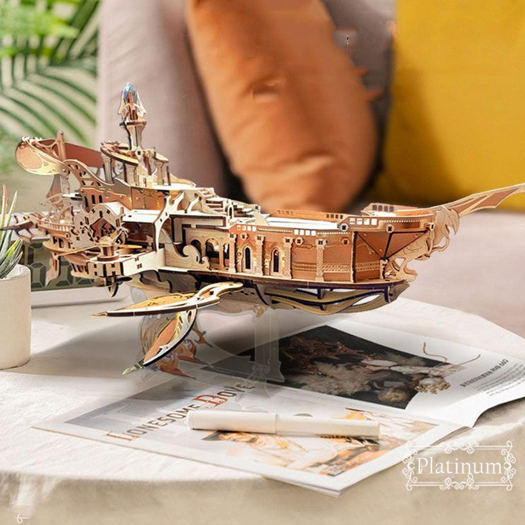 Whale Ark Of The Universe DIY Wooden Desktop Model Kit – Fifijoy