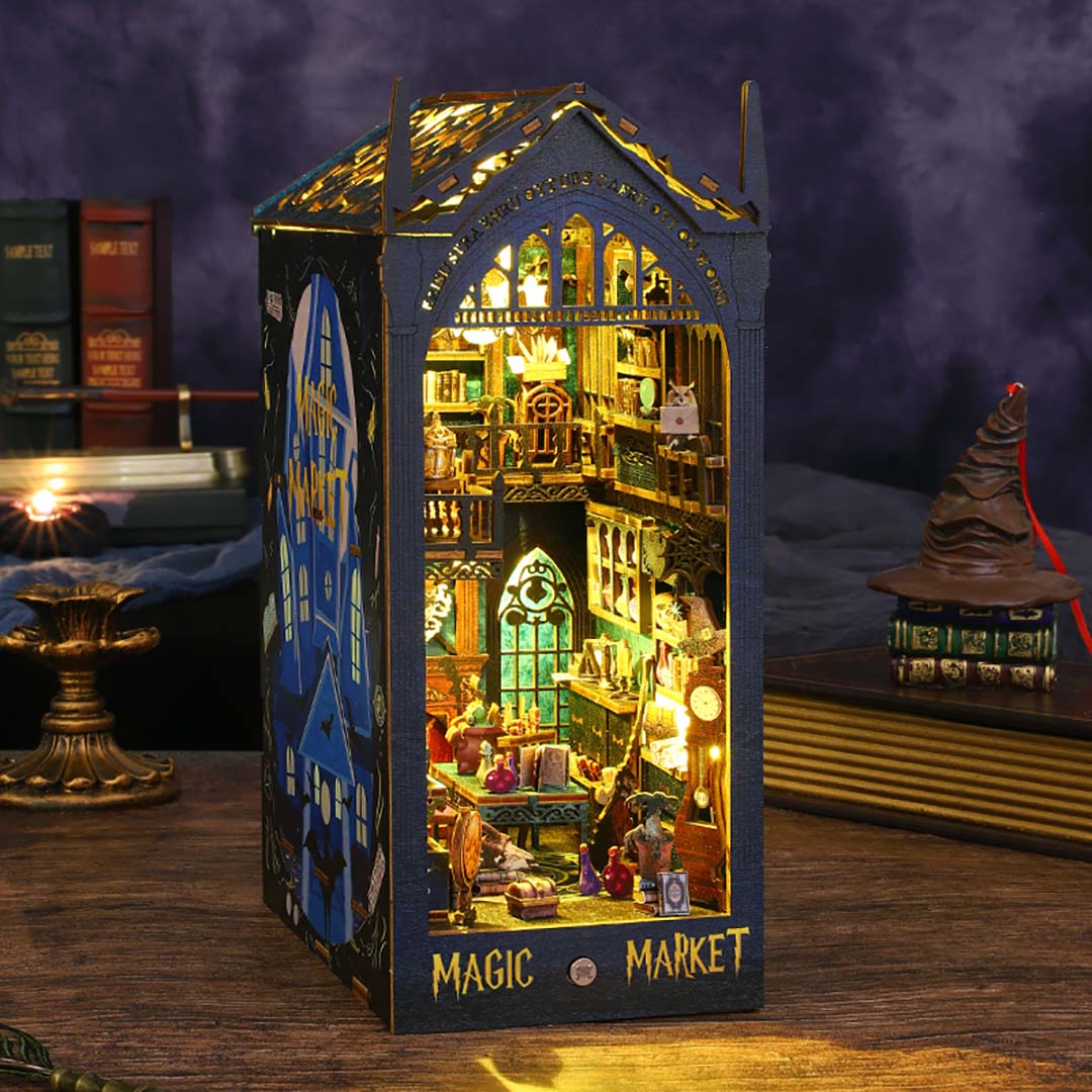 Magic Market DIY 3D Wooden Book Nook – Fifijoy