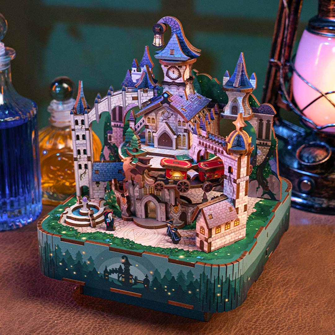Magic Castle DIY Miniature House Music Box – Fifijoy