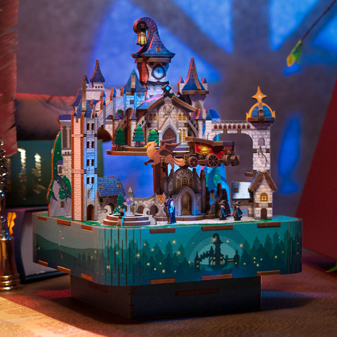 Magic Castle DIY Miniature House Music Box – Fifijoy