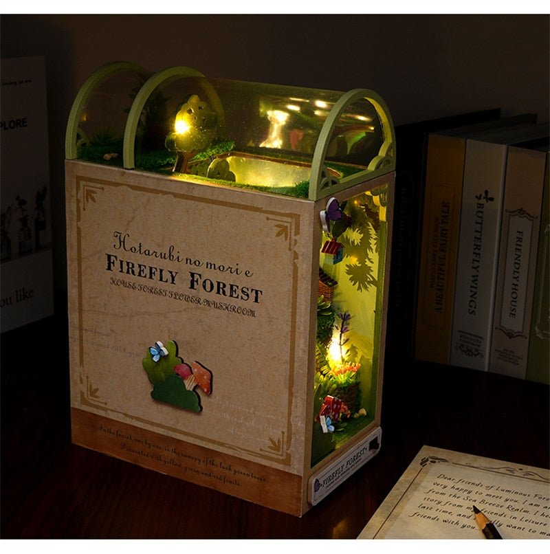 Firefly Forest DIY Crafts Book Nook Bookshelf Insert – Fifijoy